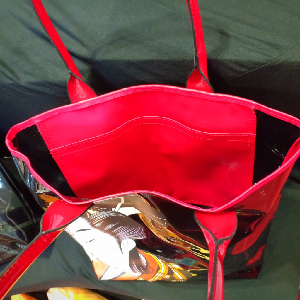 Black PVC Tote Bag - CORE MODUS PTE LTD